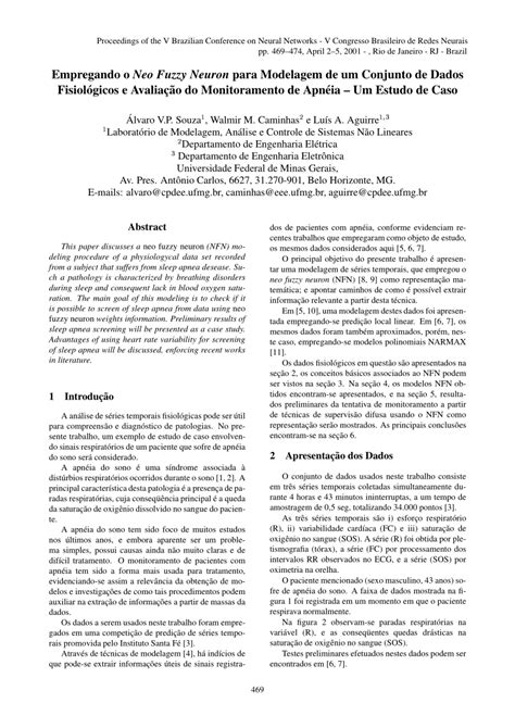 Pdf Empregando O Neo Fuzzy Neuron Para Modelagem De Um Conjunto De