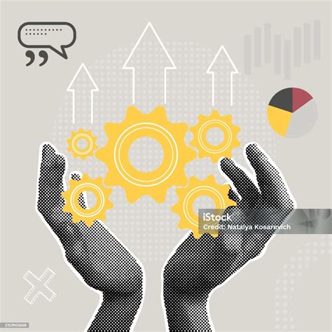 성능 개선 프로세스 개념 Businessman은 프로세스의 효율성과 효과성에서 업계를 안내하기 위해 성장 그래프가 있는 생산성