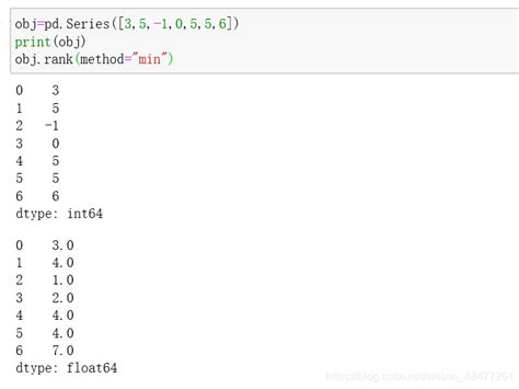 Pandas Rank函数排名的用法与解释 Csdn博客