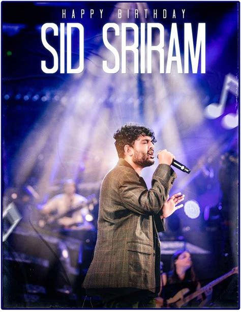 Happy Birthday To Soulful Singer Sid Sriram Love Couple Photo Singer South Indian Actress Photo