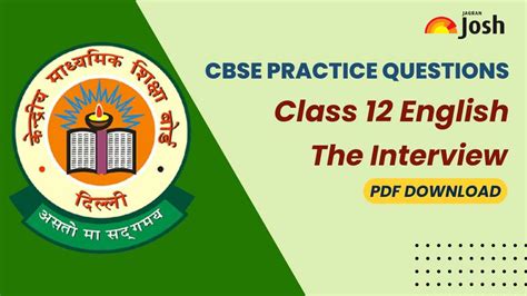 Cbse Class 12 English The Interview Important Questions With Answers Pdf