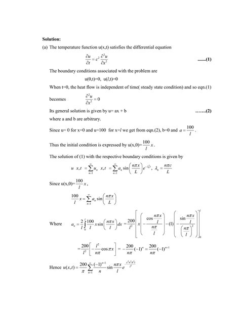 1 D Heat Equation Docx