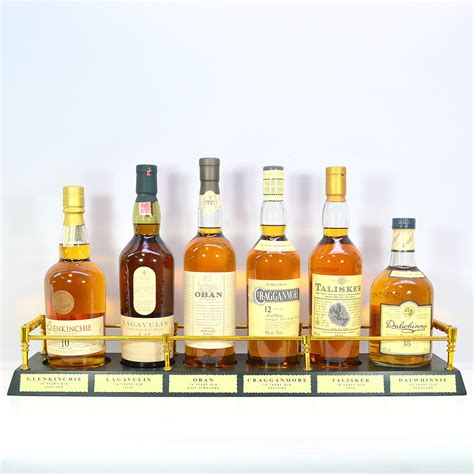 Classic Malts Collection X 6 With Stand The 35th Auction Scotch