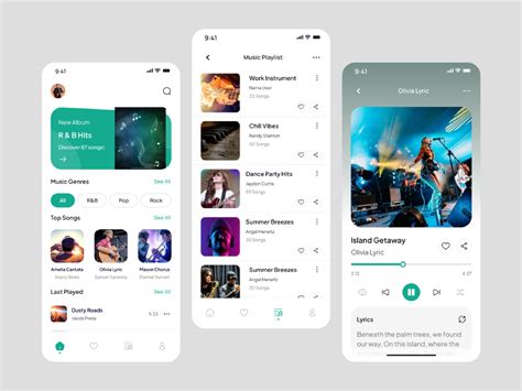 Music App Design App Ui Figma