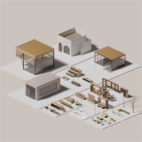 3d Model Tiny Library Toffu Co