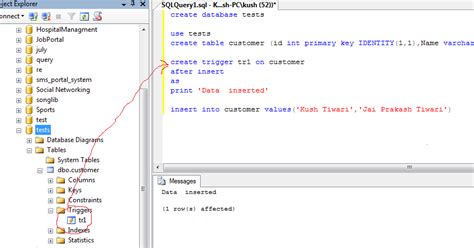 How To Create Trigger In Sql Server Part 1 ~ Microsoft Net Expert Call91 9555484663