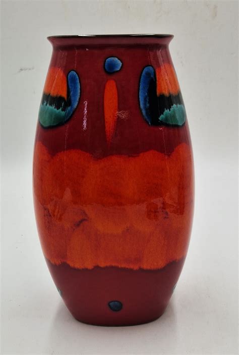 Poole Pottery Large 255cm Vase In The Volcano Design