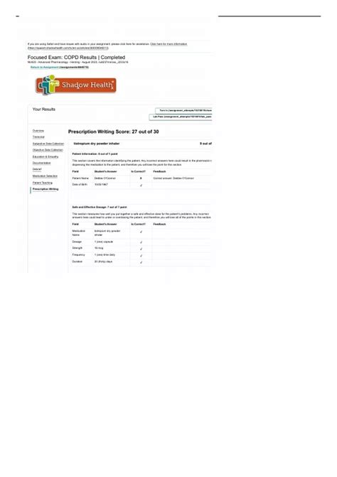 Copd Prescription Questions And Answers Latest Update Graded A Copd Stuvia Us