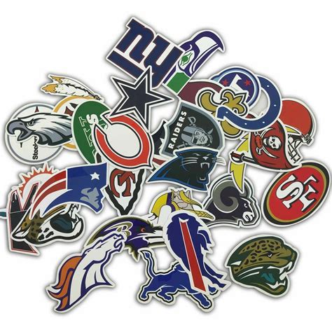 799 For Complete 32 Nfl Teams Logo Decal Vinyl Stickers Set