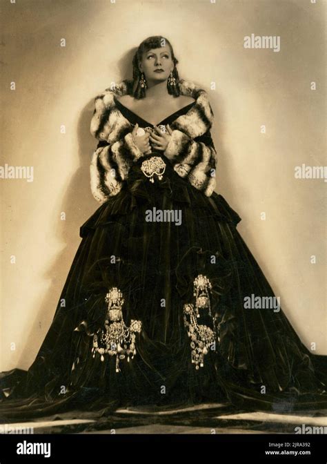 Portrait Of Greta Garbo In Romance By George Hurrell Mgm 1930 Stock