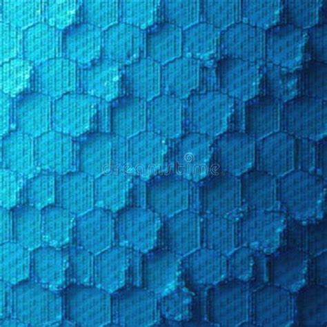 Abstract Blue Hexagonal Grid Sharp Angles Modern Design Background