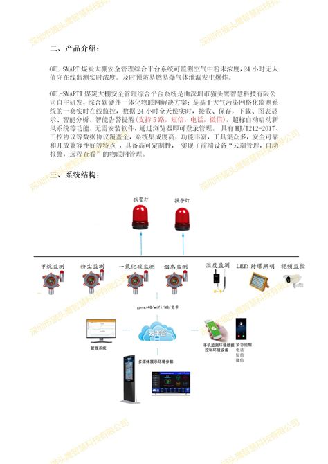 煤炭大棚安全管理综合平台系统 深圳市猫头鹰智慧科技官网 水产养殖 水质监测 智慧农业 气象环境监测 智慧水利 地质灾害监测预警 可燃气体监测 Ai智能识别 智能无人船 智能无人机 物联网大数据