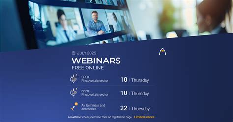 Webinars For September 2025 Aplicaciones Tecnológicas