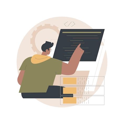 Premium Vector Big Data Developer Abstract Concept Illustration