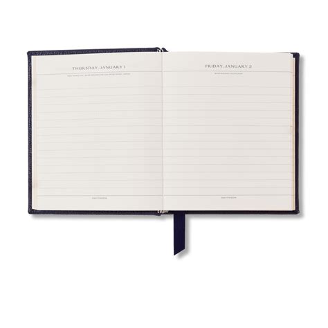2026 Royal Court Daily Diary In Navy Smythson