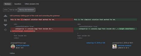 in the suggested edits review queue make it more obvious when code is