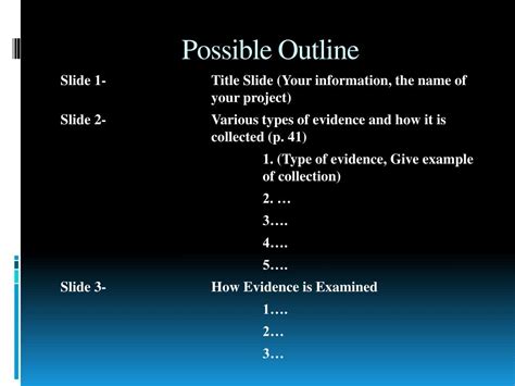 Ppt Criminal Investigation Cj 210 Unit 3 Lecture Powerpoint