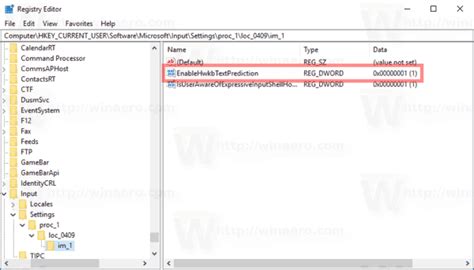 Enable Text Suggestions For Hardware Keyboard In Windows 10