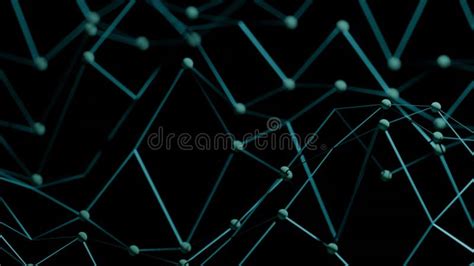 Cybernetic Connected Plexus Stucture Blue Landscape Stock Video Video Of Network Futuristic