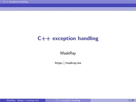 C Exception Handling Pdf