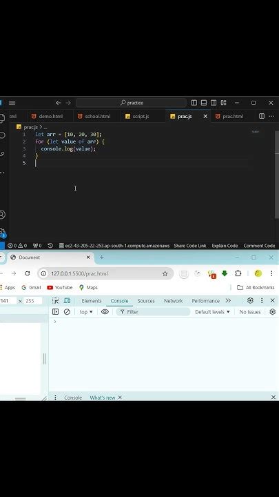 For Of Loop Javascript Tutorial 🙋‍♂️ Shorts Short Mastiwithcode