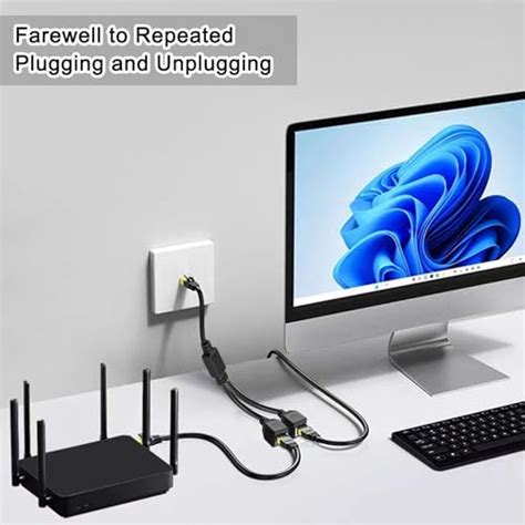 Rj45 Network Splitter Efficient Ethernet Connection Solution Electronikz