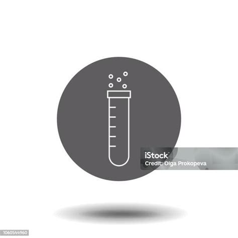 테스트 튜브입니다 벡터 일러스트 로고 스티커 라벨 태그 및 다른 디자인에 대 한 개발에 대한 스톡 벡터 아트 및 기타 이미지