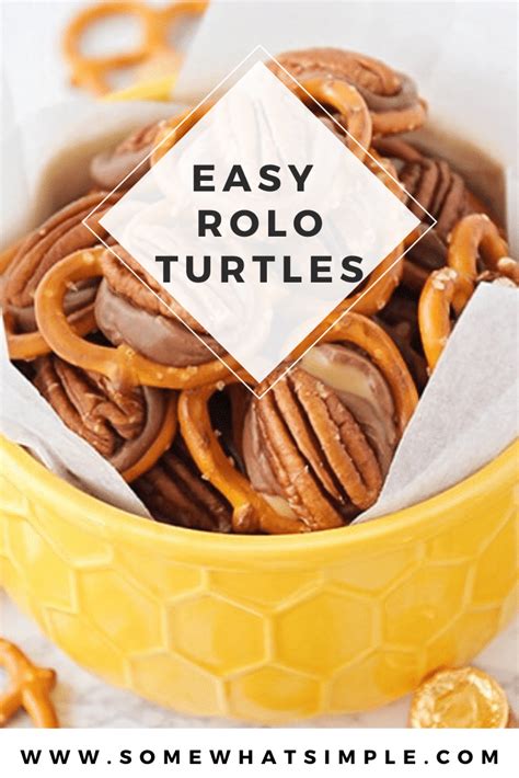 Easy Rolo Pretzel Turtles Recipe Somewhat Simple