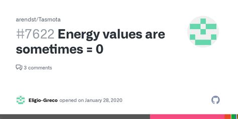 Energy Values Are Sometimes 0 · Issue 7622 · Arendsttasmota · Github