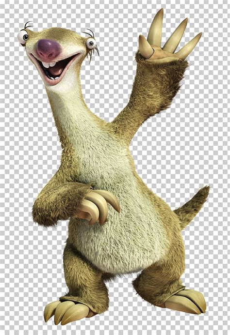 Sid Scrat Sloth Manfred Ice Age Png Clipart Carnivoran Cartoon