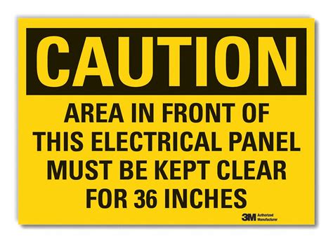 Reflective Sheeting Adhesive Sign Mounting Electrical Panel Caution