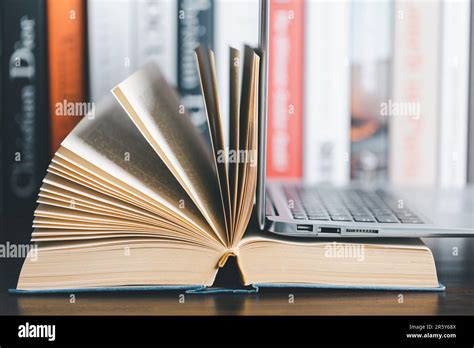 book stack in the library room and blurred stack book for business and