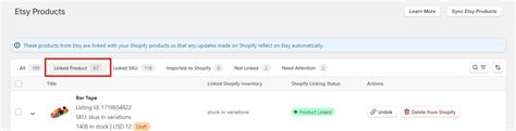 What Are Linked Sku And Linked Product On The Etsy Products Page Exportfeed