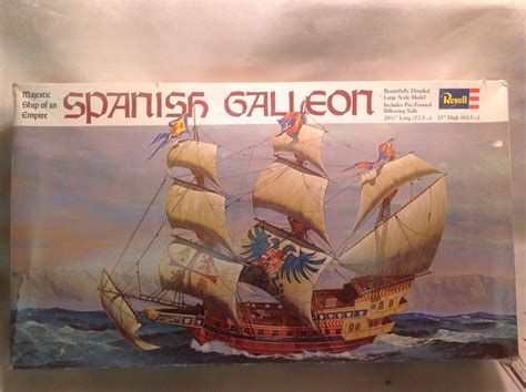 Rare 1970 Spanish Galleon Ship Model Kit Revell 285long X 25 High