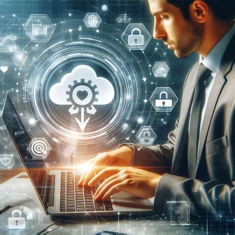 Concept Of Downloading Files Or Installing Software With A Focus On