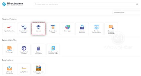 How To Set Up Cron Jobs In Directadmin Knownhost