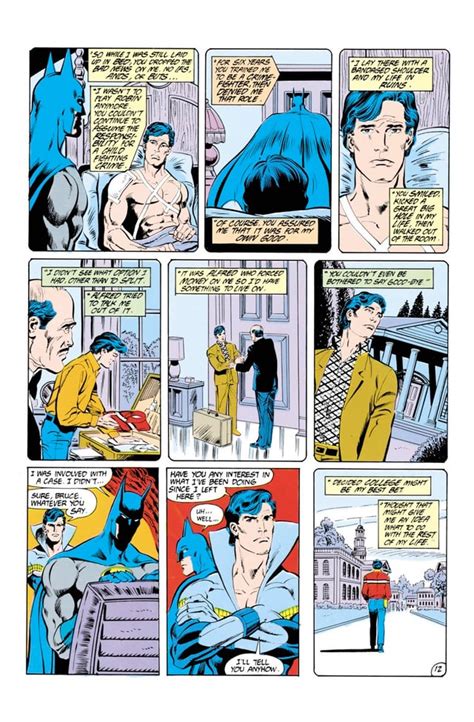 Comic Excerpts The Many Versions Of Dick Grayson Leaving Batman R