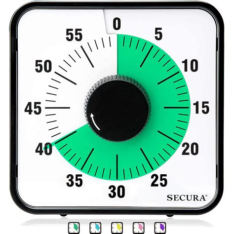Secura 60 Minute Visual Countdown Timer 75 Inch Oversize Classroom