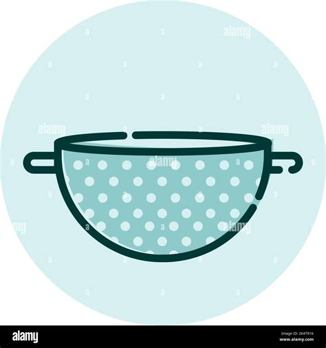 Kitchen Sieve Illustration Vector On A White Background Stock Vector