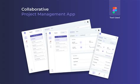 Collaborative Project Management App Ui Designs Behance