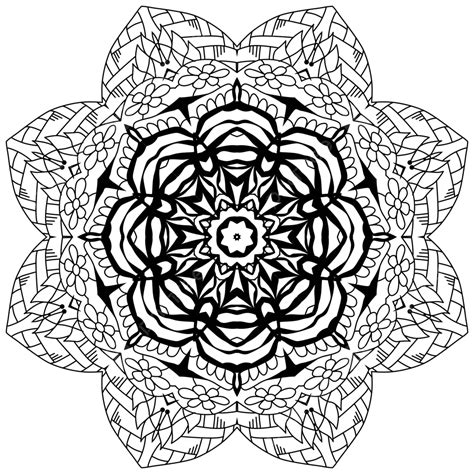 Circular Ornament Zentangle Design Handdrawn For Coloring Page Vector Ring Drawing Ornament