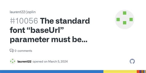 The Standard Font BaseUrl Parameter Must Be Specified When Running