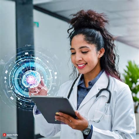 Premium Vector A Doctor Taking Using Artificial Intelligence To