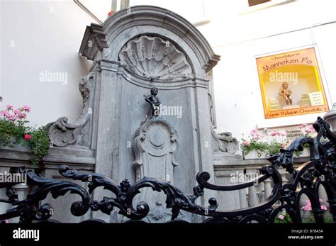 Mannequin Pis Statue In Brussels Belgium On July 19 2007 The Sculpture