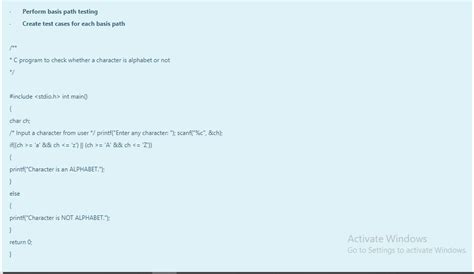 Solved Perform Basis Path Testing Create Test Cases For Each