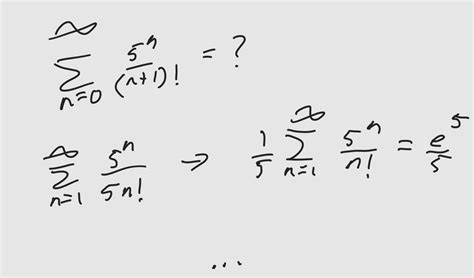 [calc 2 sum of infinite series] maclaurin series stuck on the following sum problem where do