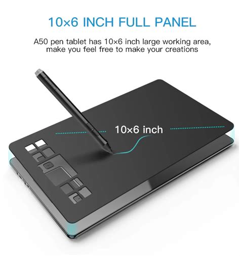 Veikk A50 Usb Paperless Animation Tablet Digital Drawing Tablets Digitizer Tablet With 8192