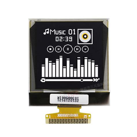 15 Inch 128x128 Monochrome Lcd Module Ssd1327 Driver Micro Oled