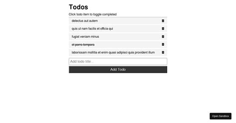 Easy Peasy React Codesandbox