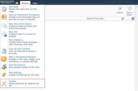 Custom Action Para O Menu Site Actions No Sharepoint 2010 Sharepointnow